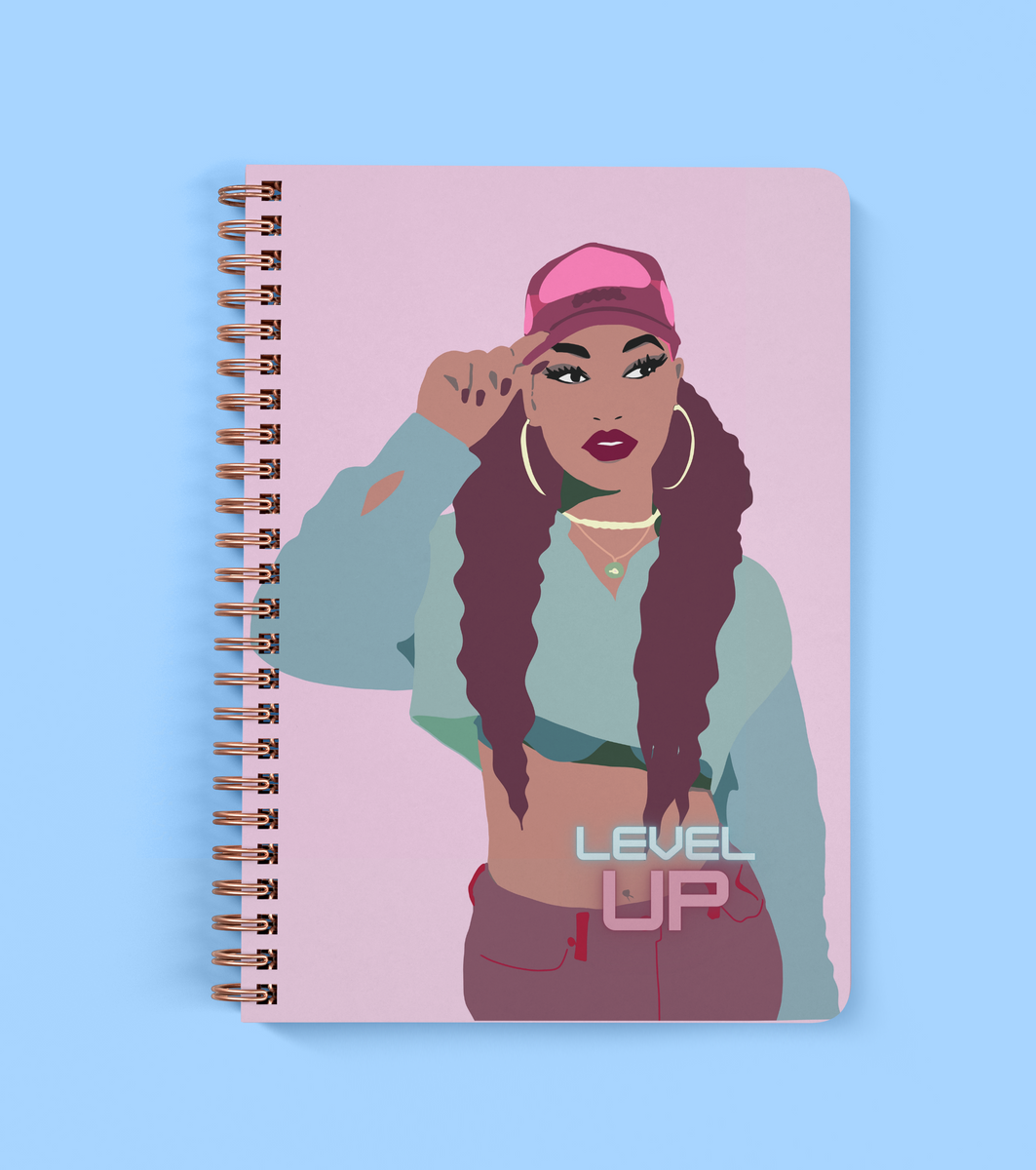 Level Up - Hard Cover Journal – Brown Aspiration Stationery