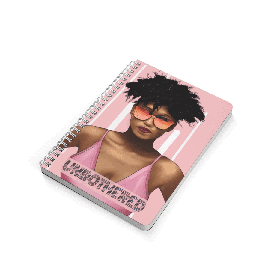 Unbothered - Junior Notebook – Brown Aspiration Stationery